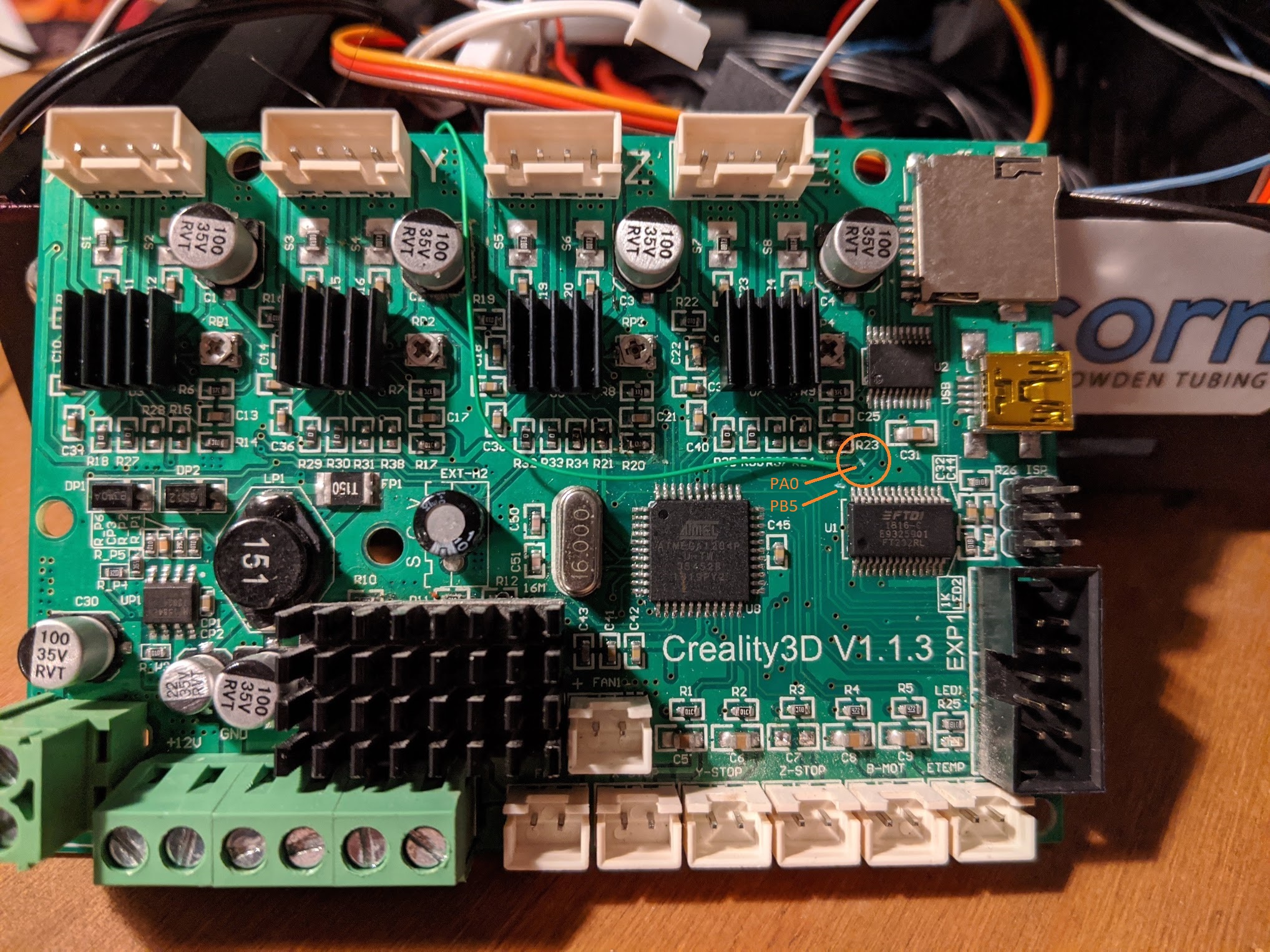 Creality Ender 3 V 1.1.3 TMC2208 UART Mod – Simon's tech blog